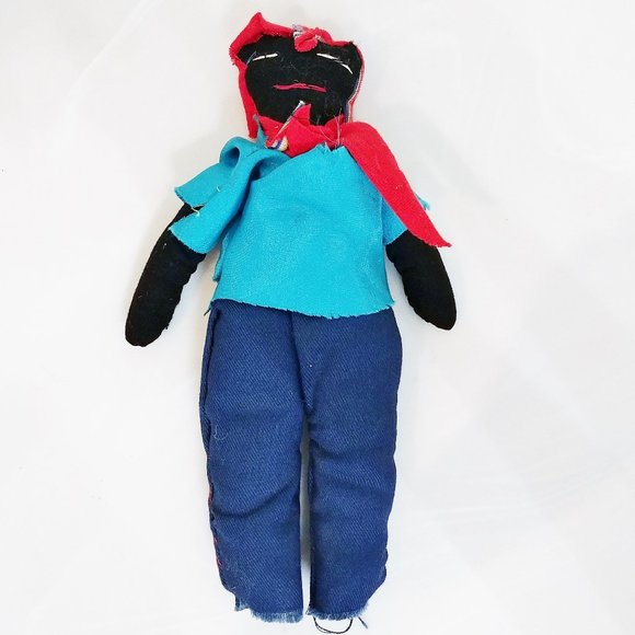 Accents | Vintage Handmade Jamaican Island Cloth Rag Doll Black Folk ...